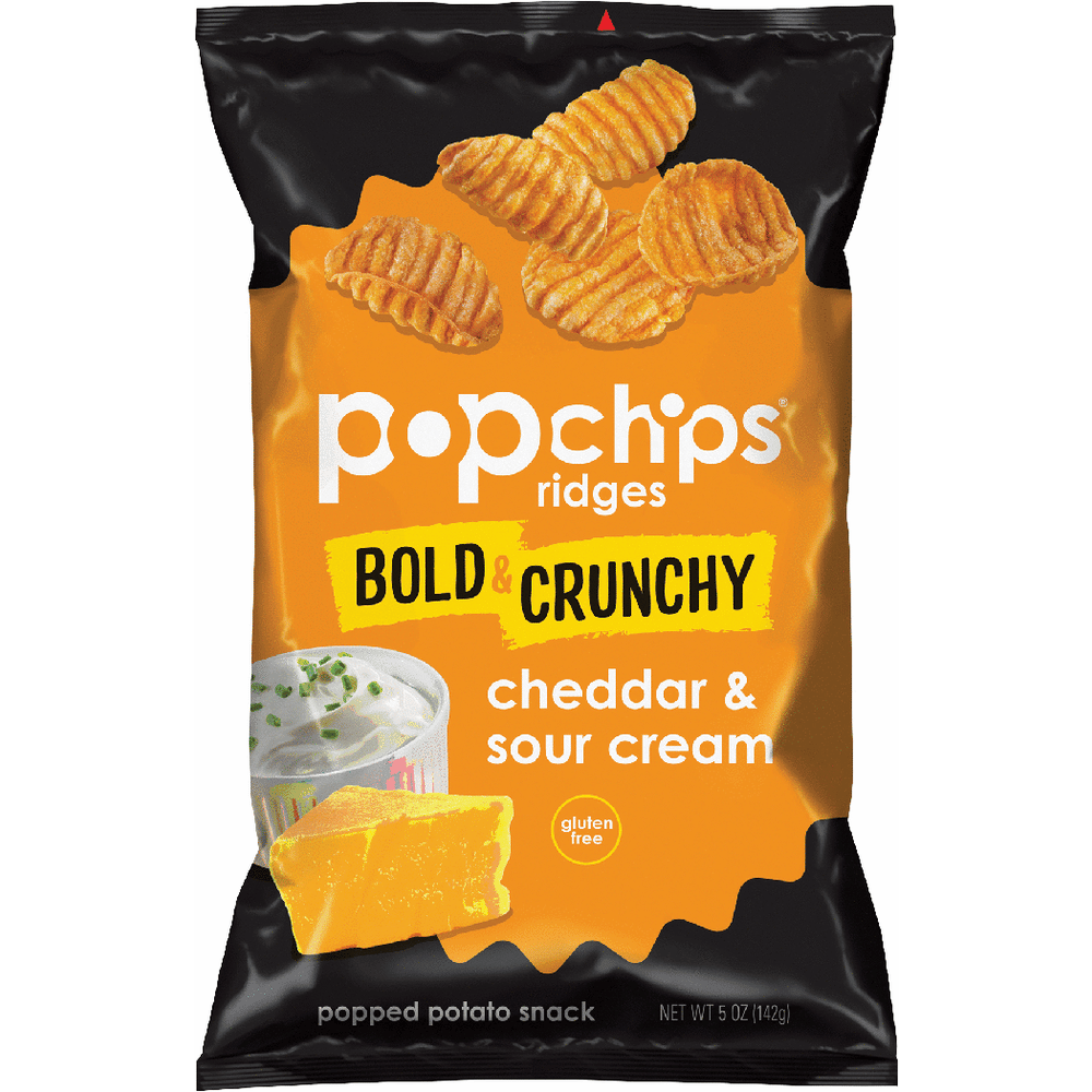 Popchips Cheddar and Sour Cream Ridges Chips | Total Wine & More