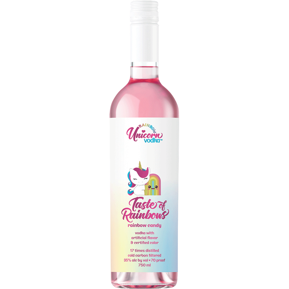 Rainbow Unicorn Taste of Rainbows Rainbow Candy Vodka | Total Wine & More