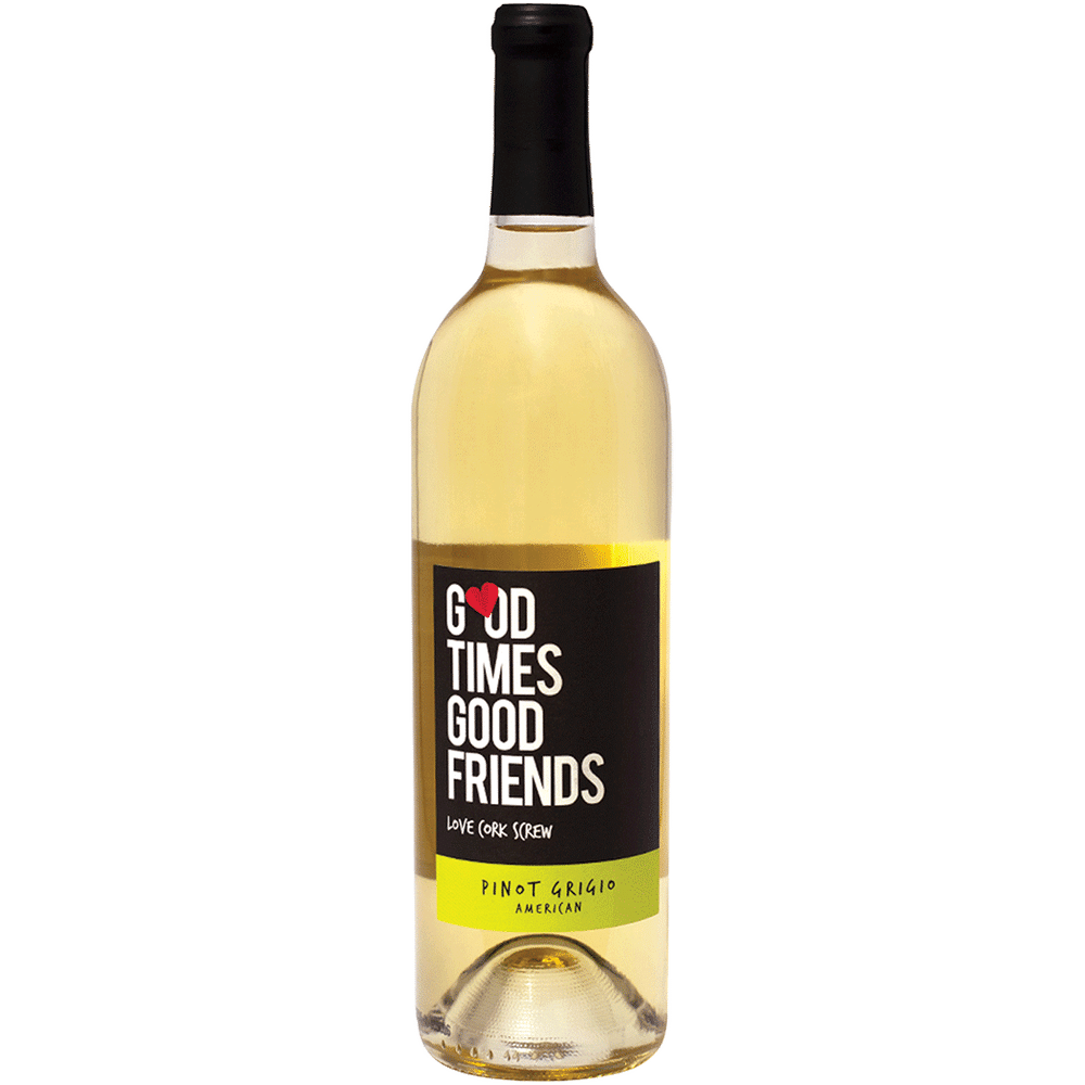 Love Cork Screw Good Times Good Friends Pinot Grigio | Total Wine & More