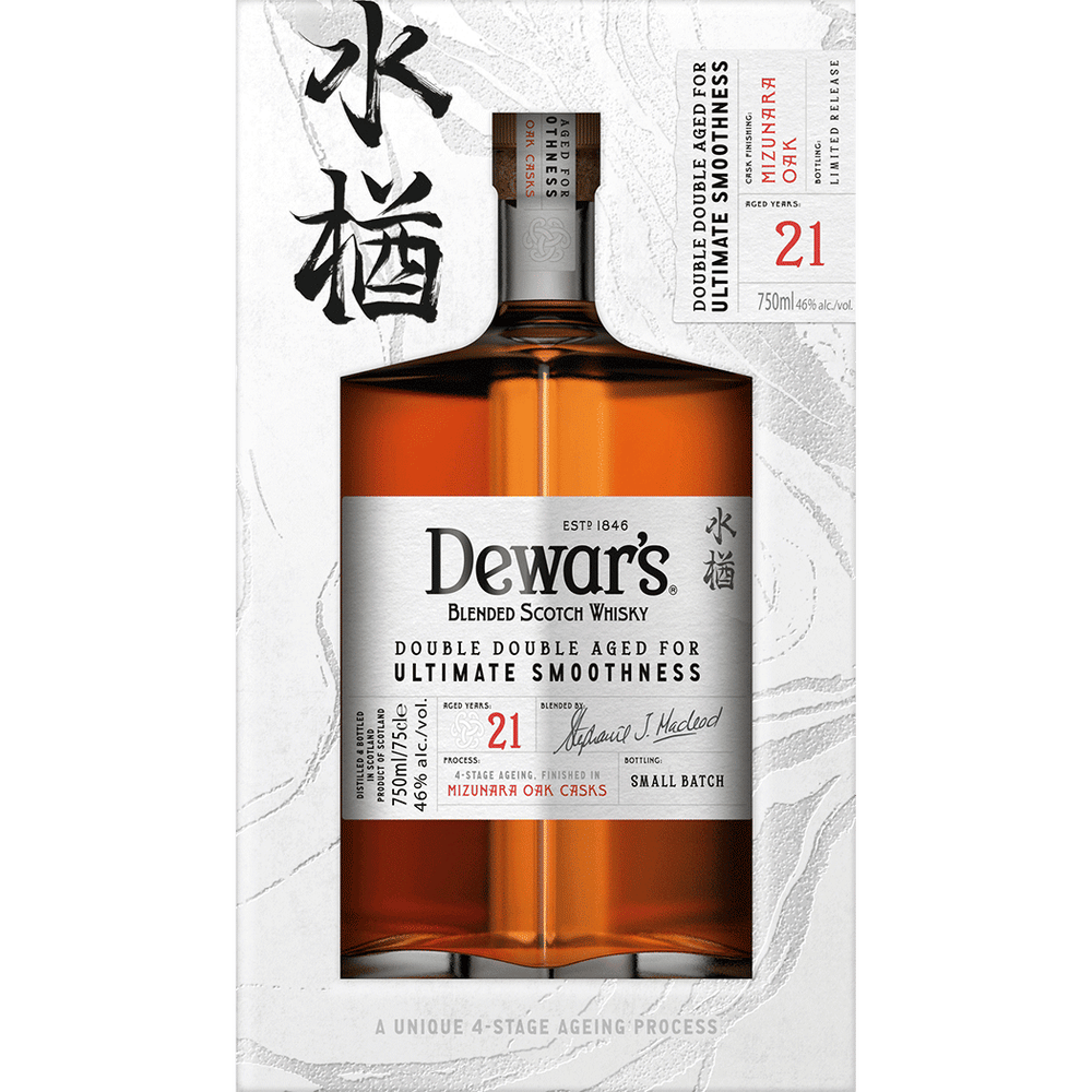 Dewar's Double Double 21 Year Mizunara Oak Cask Blended Scotch | Total ...