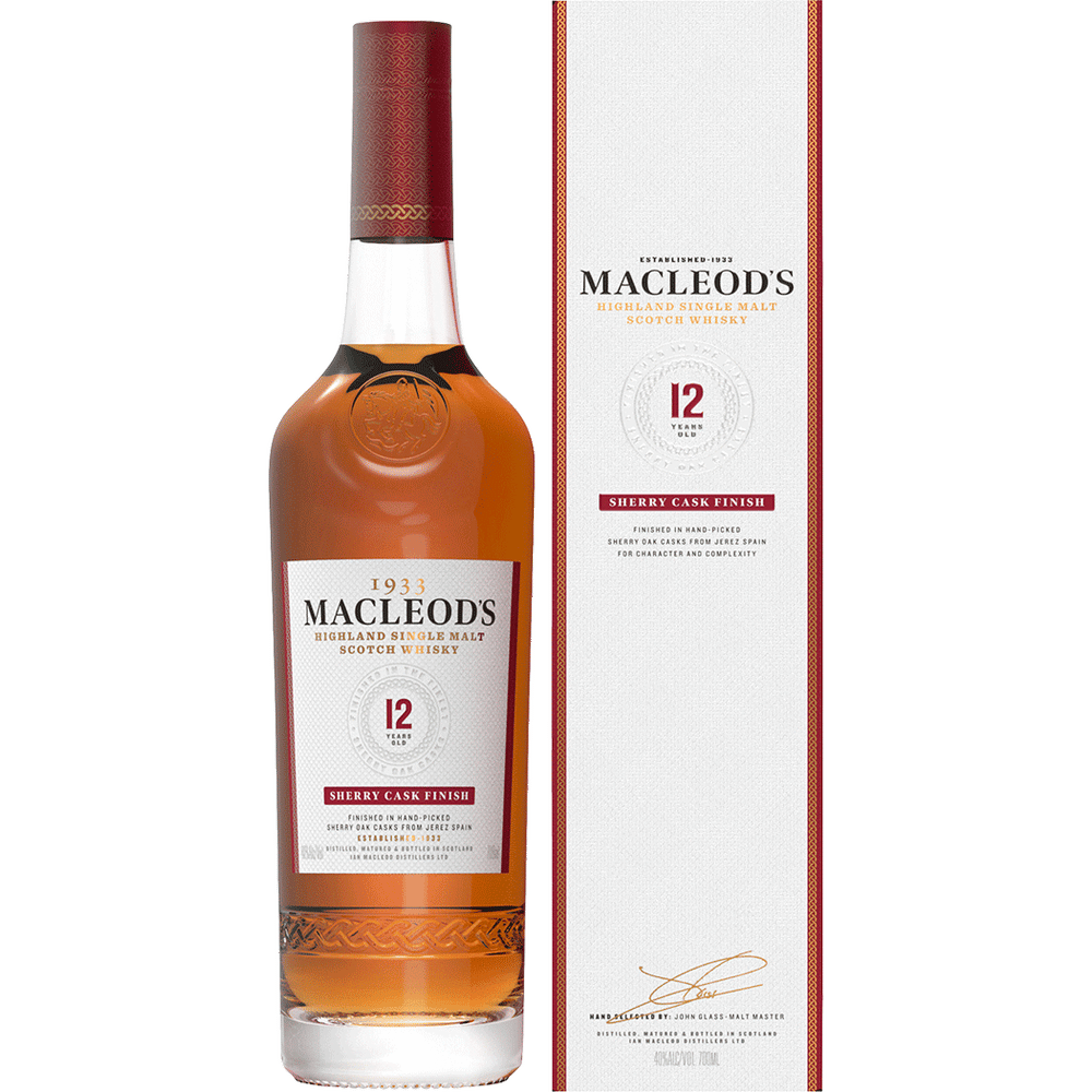 1933 Macleod's 12 Year Sherry Cask Single Malt Scotch | Total Wine & More