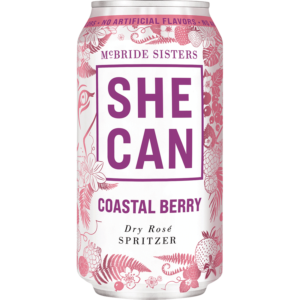 McBride Sisters SHE CAN Coastal Berry Dry Rose Spritzer | Total Wine & More