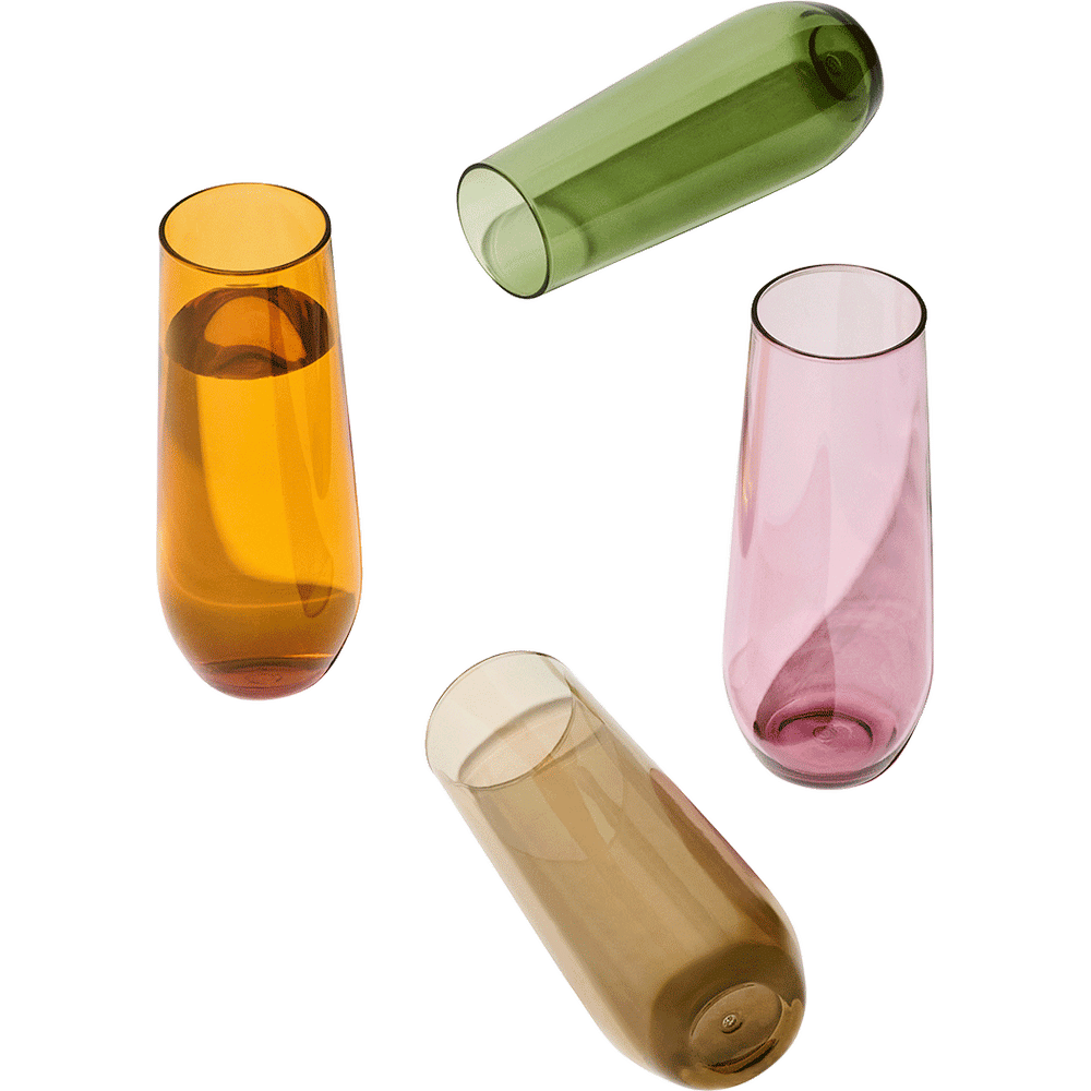 Tossware - Multi Color Stmless Champ 4pk | Total Wine & More