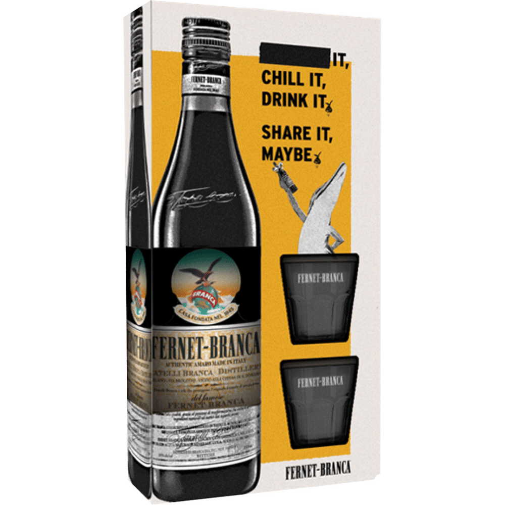 Fernet Branca with 2 Shot Glasses Gift | Total Wine & More