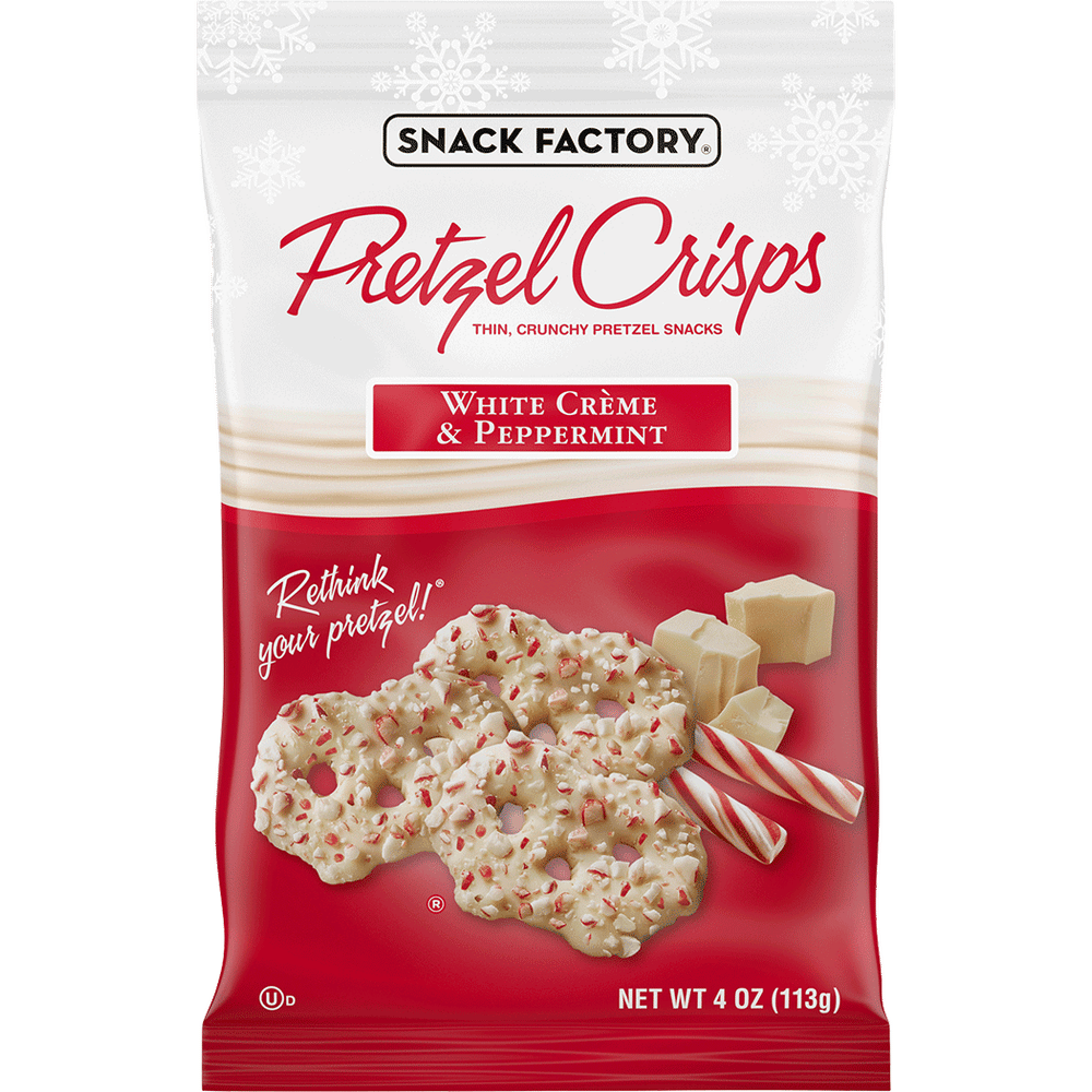 Snack Factory White Choc Peppermint Pretzel Crisps | Total Wine & More