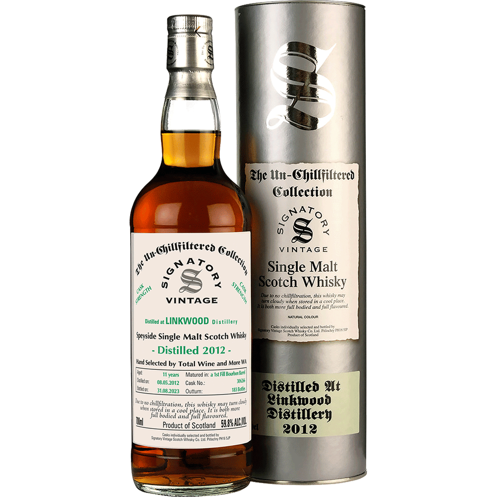 Signatory 2012 Bourbon Finish Single Malt Barrel Select Scotch | Total ...