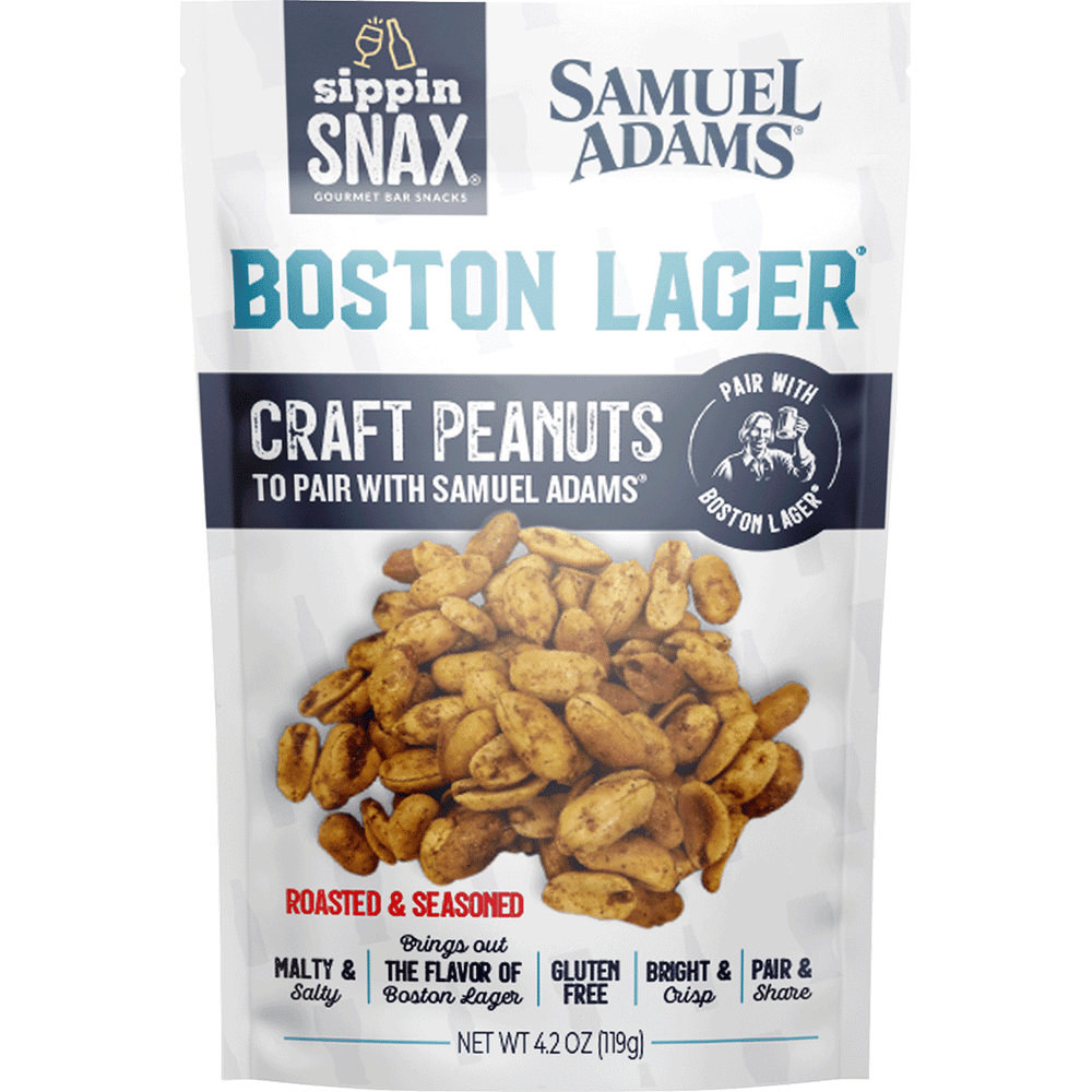 Sippin Snax Sam Adams Boston Lager Craft Peanuts | Total Wine & More