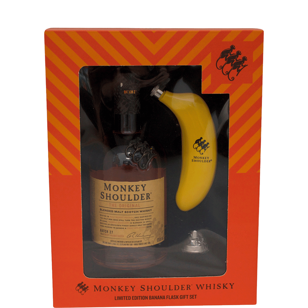 Monkey Shoulder Blended Malt Whisky with Banana Flask | Total Wine & More