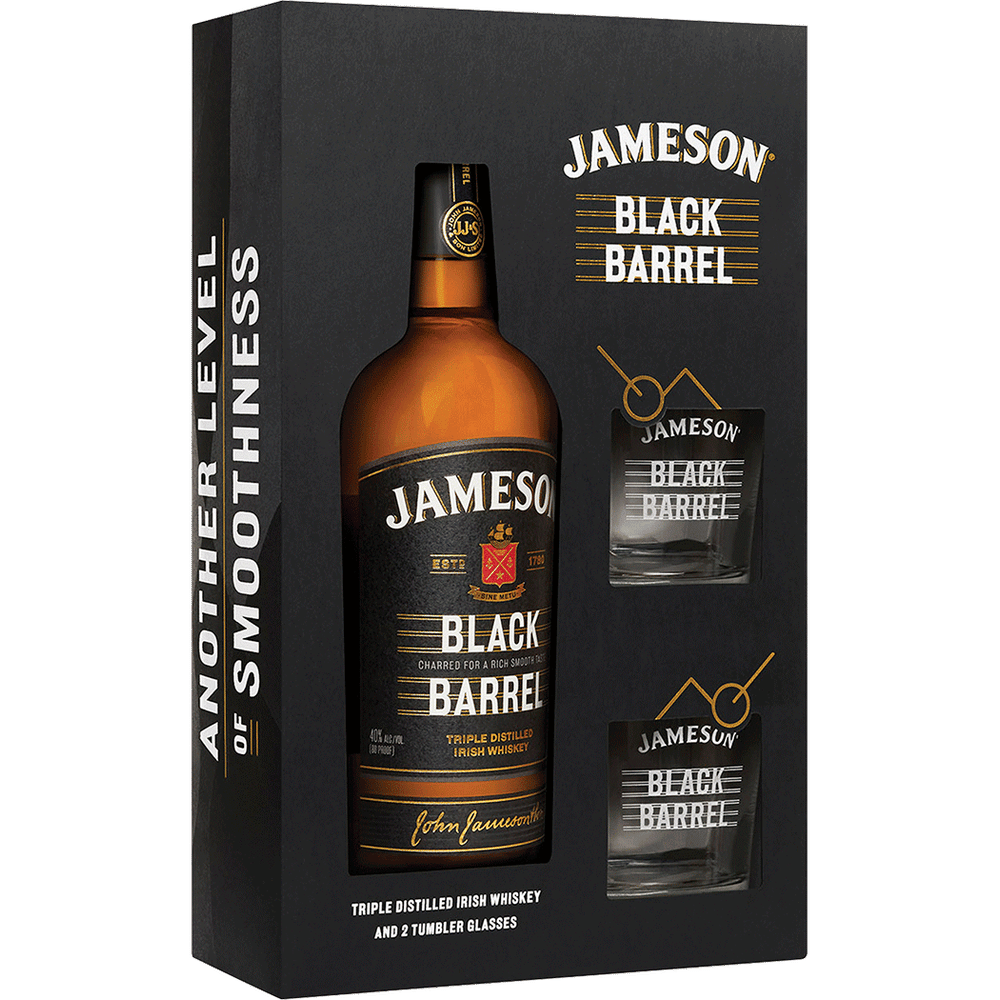 Jameson Black Barrel with Glasses Gift | Total Wine & More
