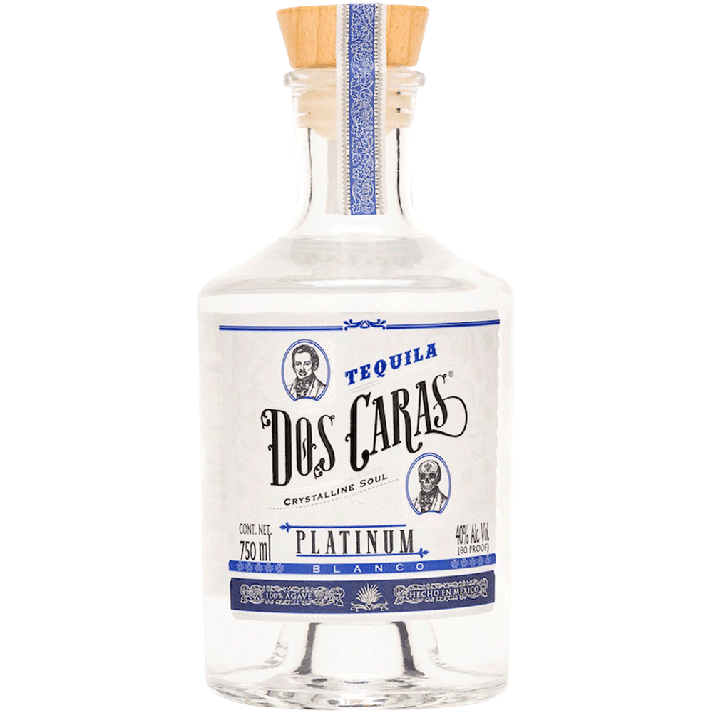 Dos Caras Platinum Blanco Tequila | Total Wine & More