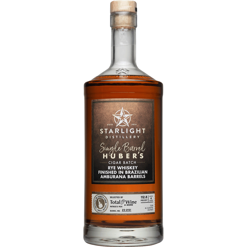 Huber Starlight Cigar Rye Barrel Select | Total Wine & More