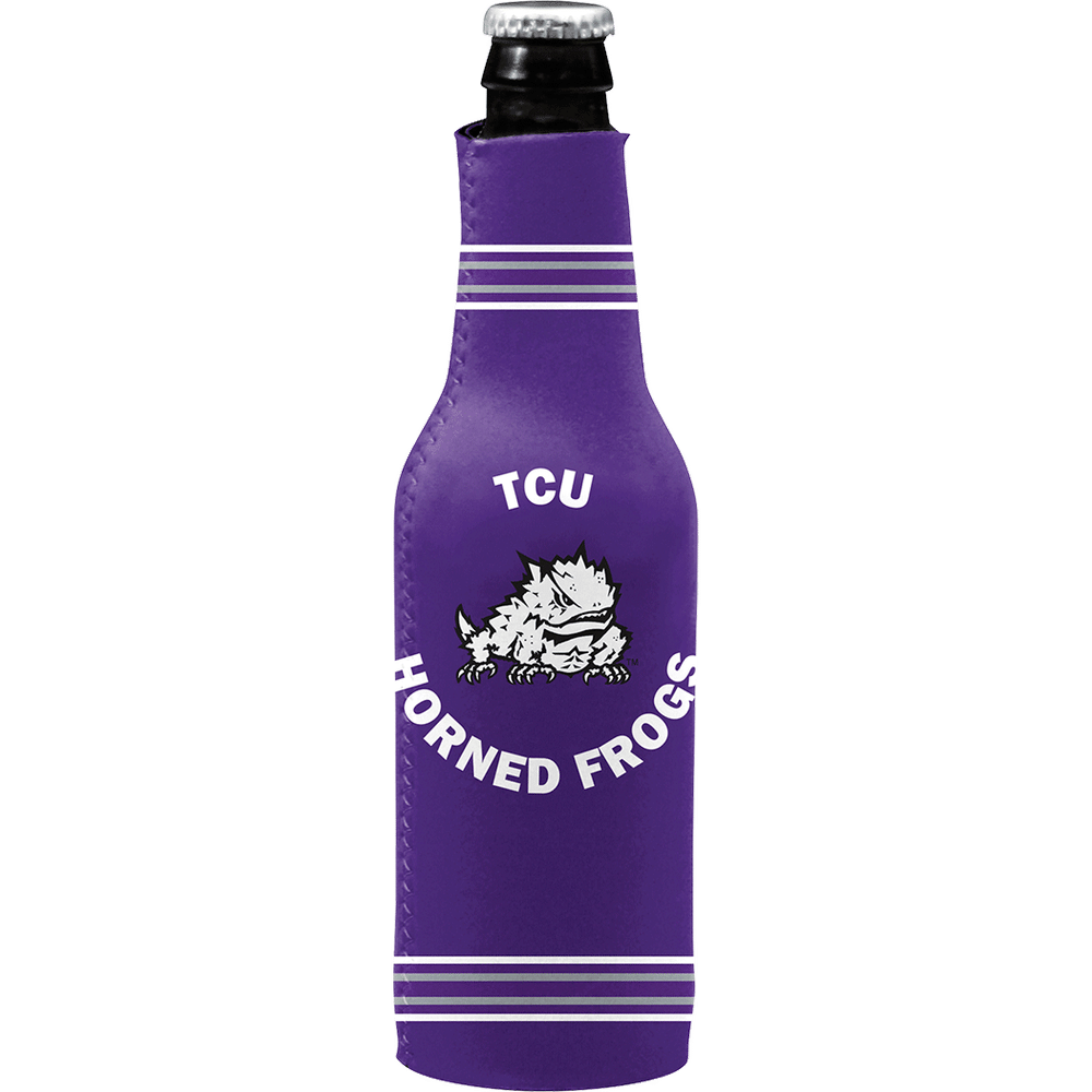 TCU Crest Logo Bottle Coozie | Total Wine & More