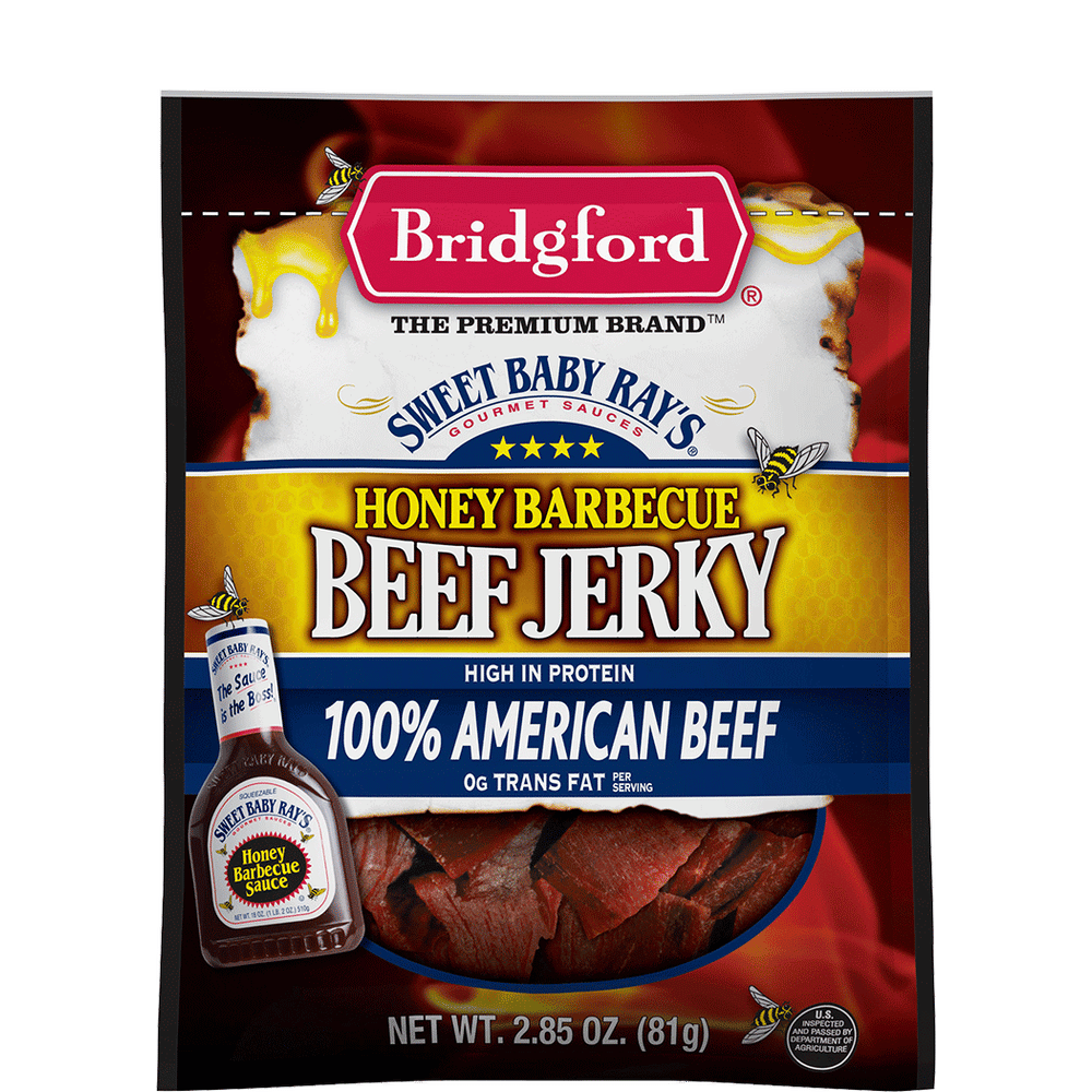 Bridgford Sweet Baby Rays Honey BBQ Beef jerky | Total Wine & More