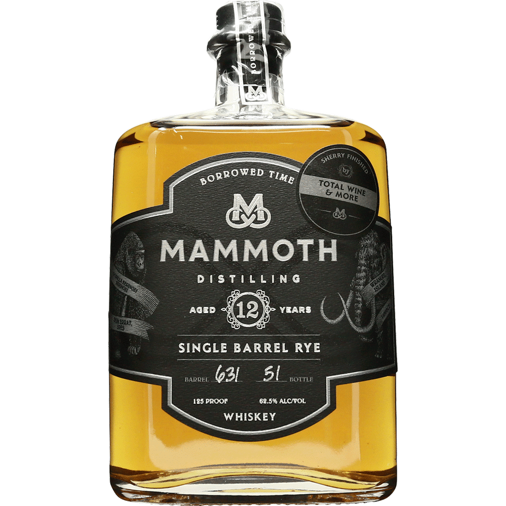 Mammoth Borrowed Time Rye Whiskey 12 Year Barrel Select | Total Wine & More