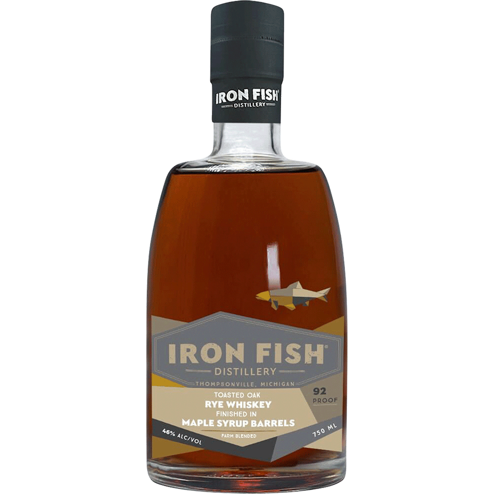 Iron Fish Maple Syrup Barrels Finish Toasted Oak Rye Whiskey | Total ...