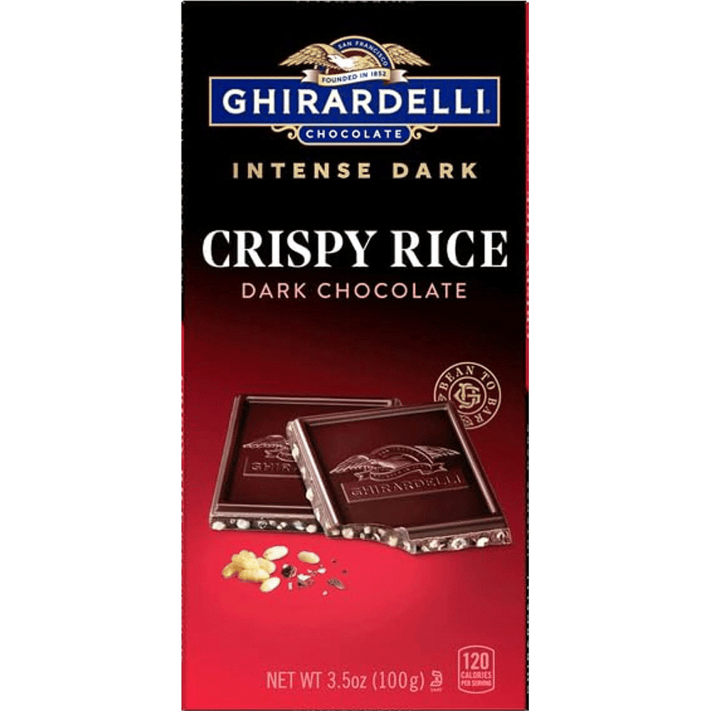 Ghirardelli Intense Dark Crispy Rice Dark Chocolate Bar | Total Wine & More