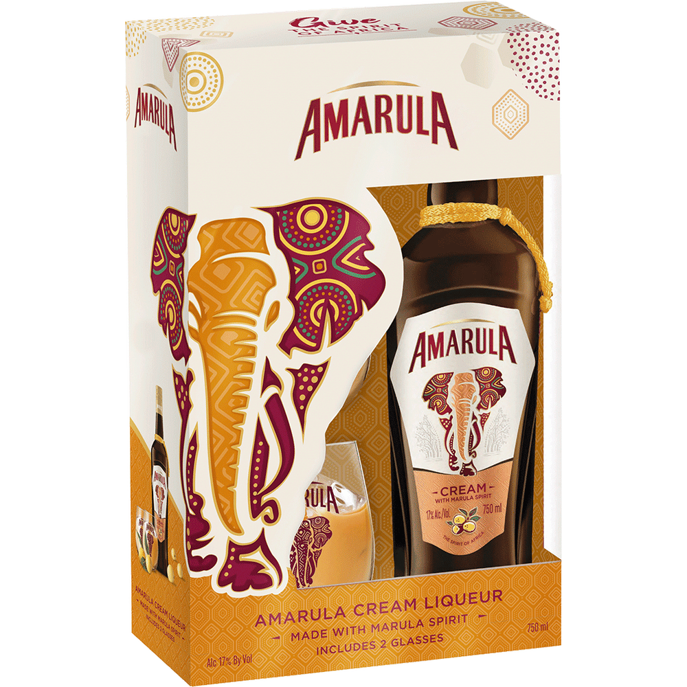 Amarula Cream Liqueur with 2 Glasses Gift | Total Wine & More - 750ml Btl