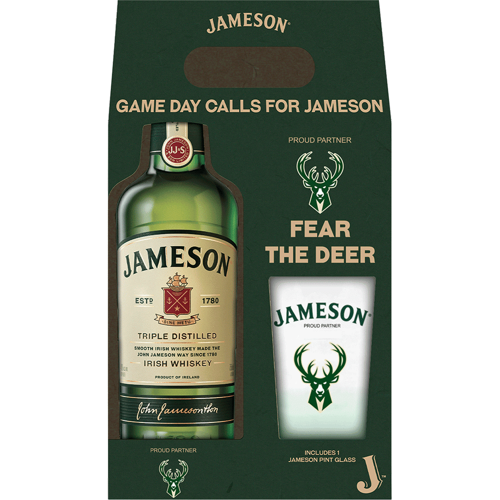 Jameson Milwaukee Bucks w/ Pint Glass | Total Wine & More
