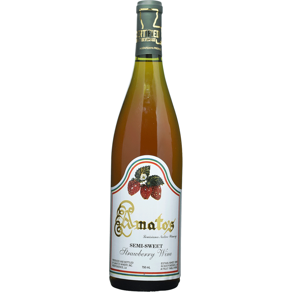 Amatos Semi Sweet Strawberry Wine | Total Wine & More