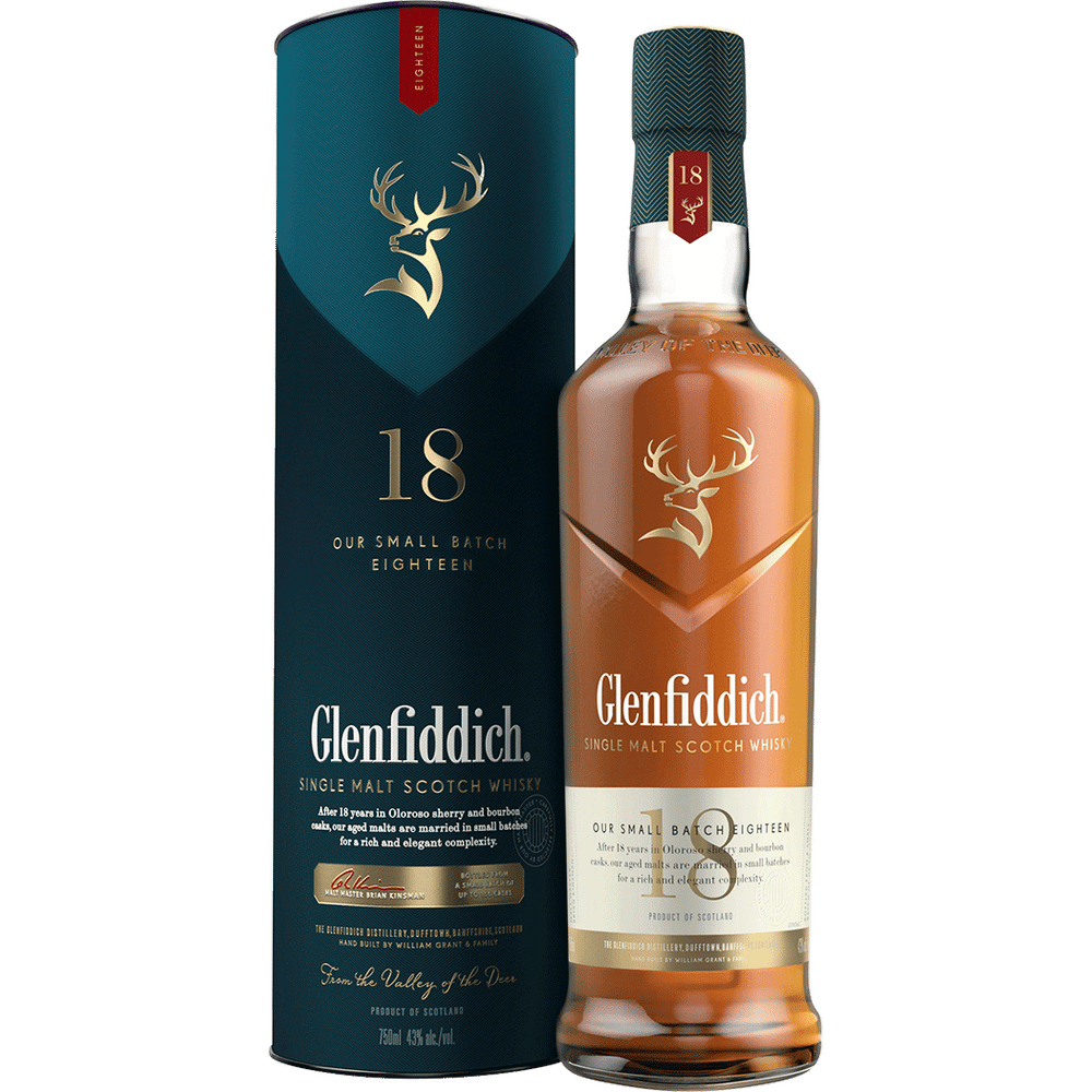 Glenfiddich 18 Year Old Single Malt Scotch Whisky | Total Wine & More Glenfiddich 18 Year Old Single Malt Scotch Whisky | Total Wine & More