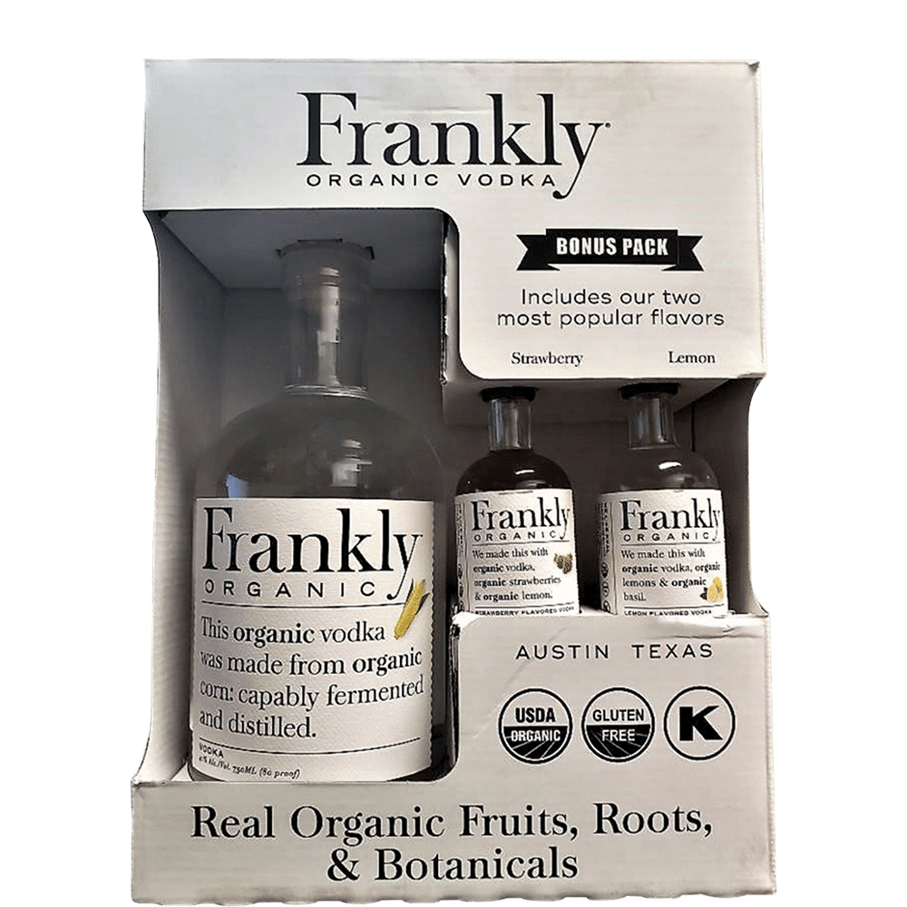 Frankly Vodka w/ 2 bottles 50ml Gift | Total Wine & More