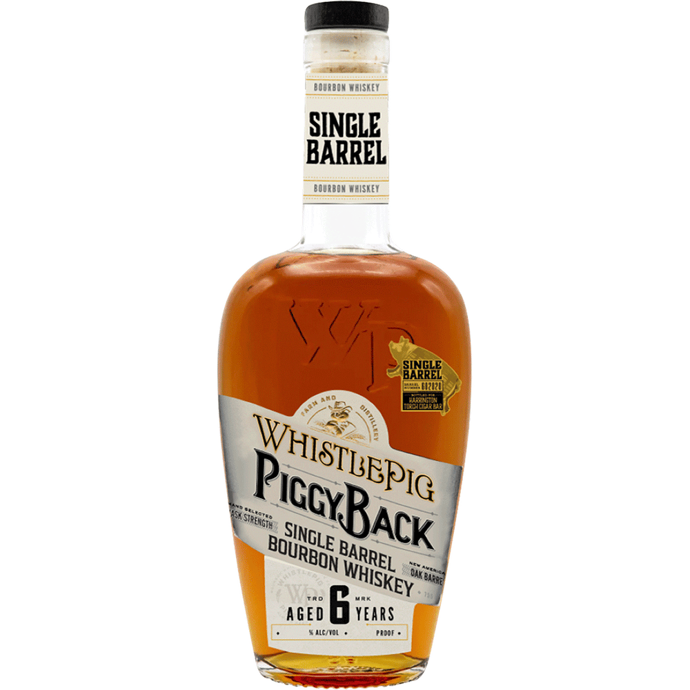 WhistlePig PiggyBack Single Barrel Bourbon 6Yr Barrel Select | Total Wine & More