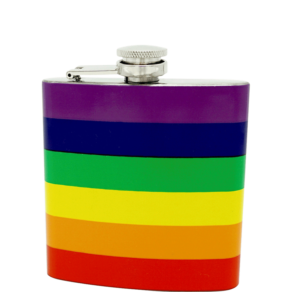 Rainbow 6oz Metal Flask | Total Wine & More