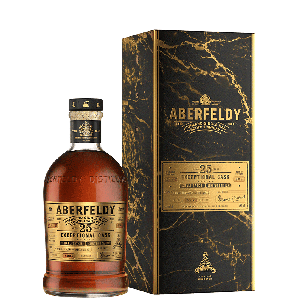 Aberfeldy 25 Year Old Single Malt Scotch Whisky Oloroso Cask Finish ...