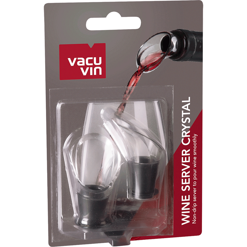 Wine Server Crystal Black Blister | Total Wine & More