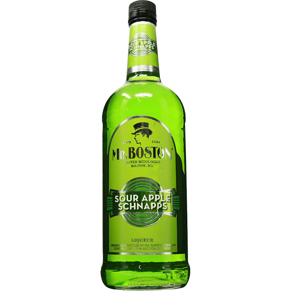 Mr Boston Sour Apple Schnapps | Total Wine & More