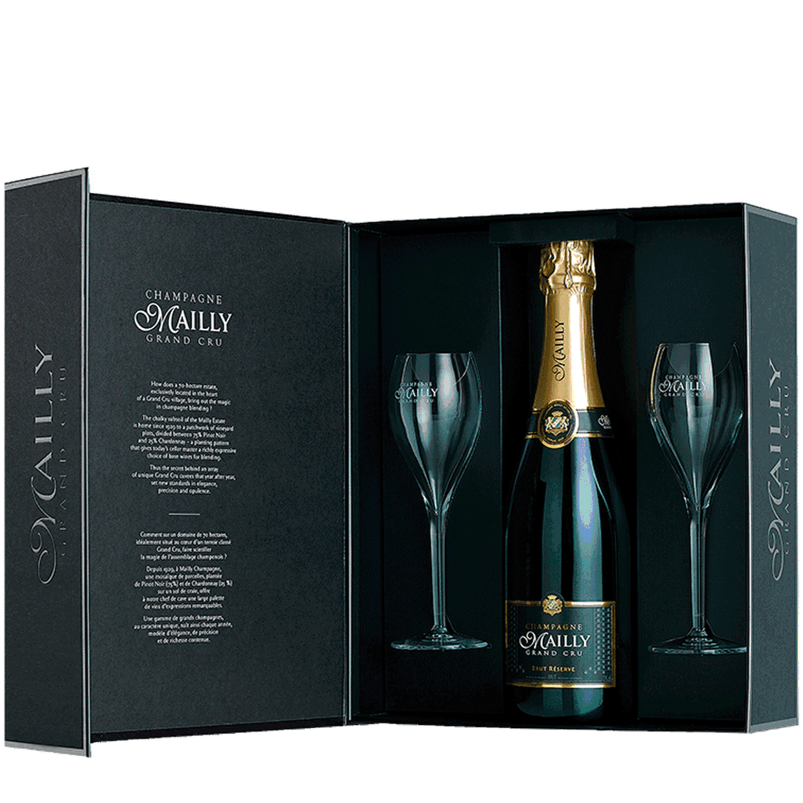 Mailly Grand Cru Champagne Gift with 2 Glasses | Total Wine & More