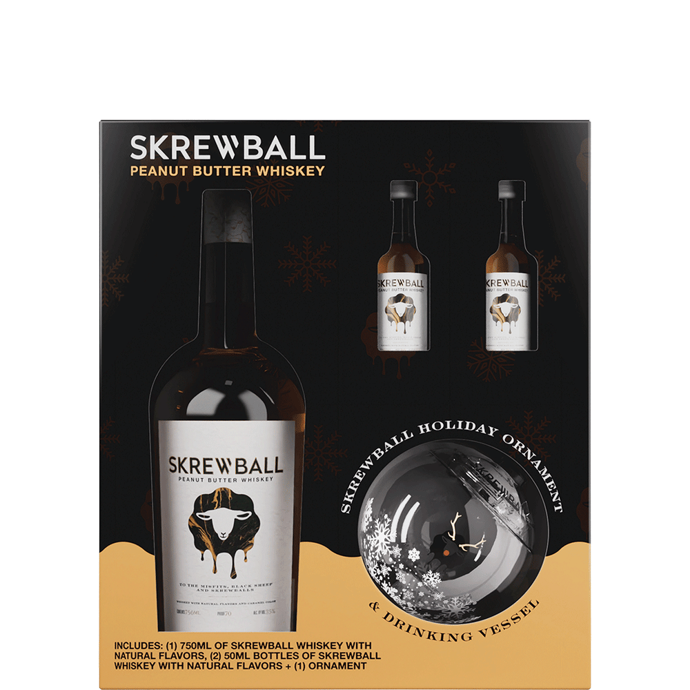 Skrewball with Two 50ml and Ornament Gift | Total Wine & More