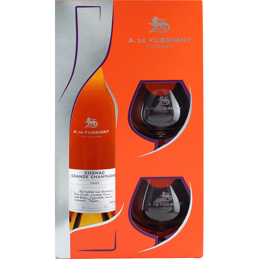 A de Fussigny Grand Champagne VSOP w/Glasses | Total Wine & More