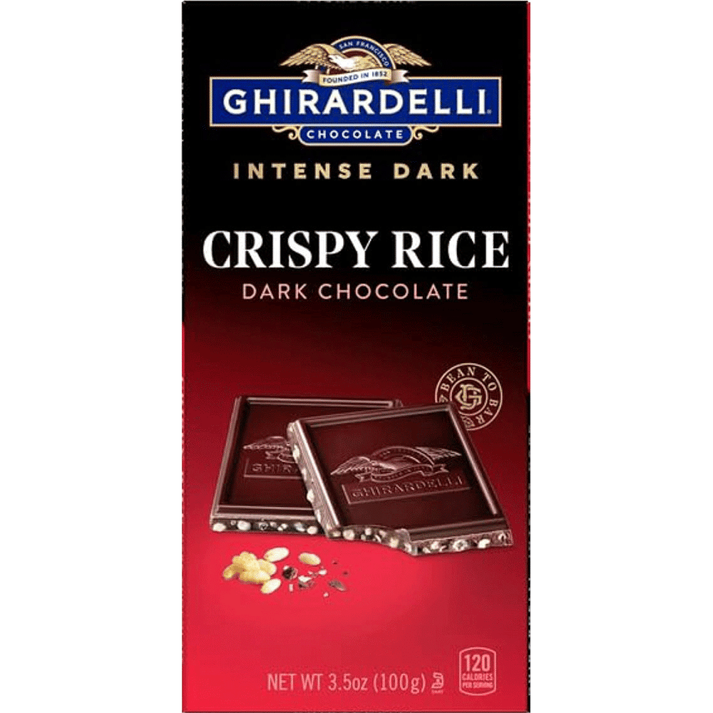 Ghirardelli Intense Dark Crispy Rice Dark Chocolate Bar | Total Wine & More