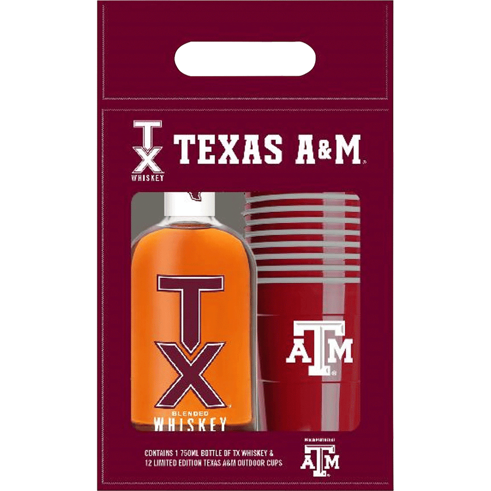 TX Blended Whiskey With TX A&M Stadium Cups | Total Wine & More