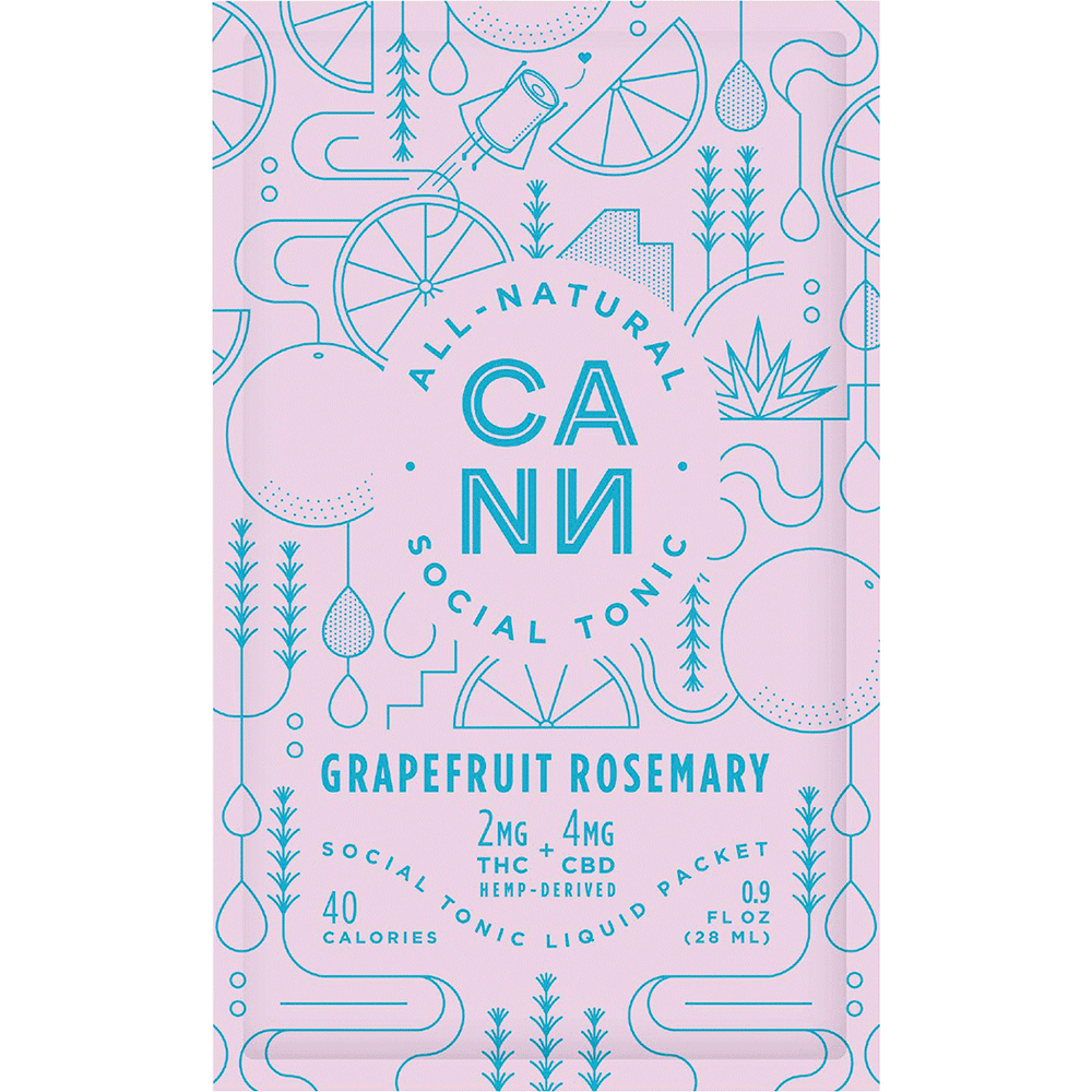 Cann THC 2mg Grapefruit Rosemary Liquid Packet | Total Wine & More