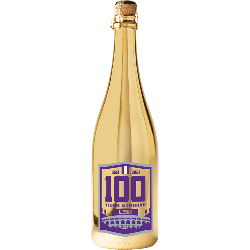 LSU Tiger Stadium 100 Year Anniversary Screenprint Gold Bubbly | Total ...