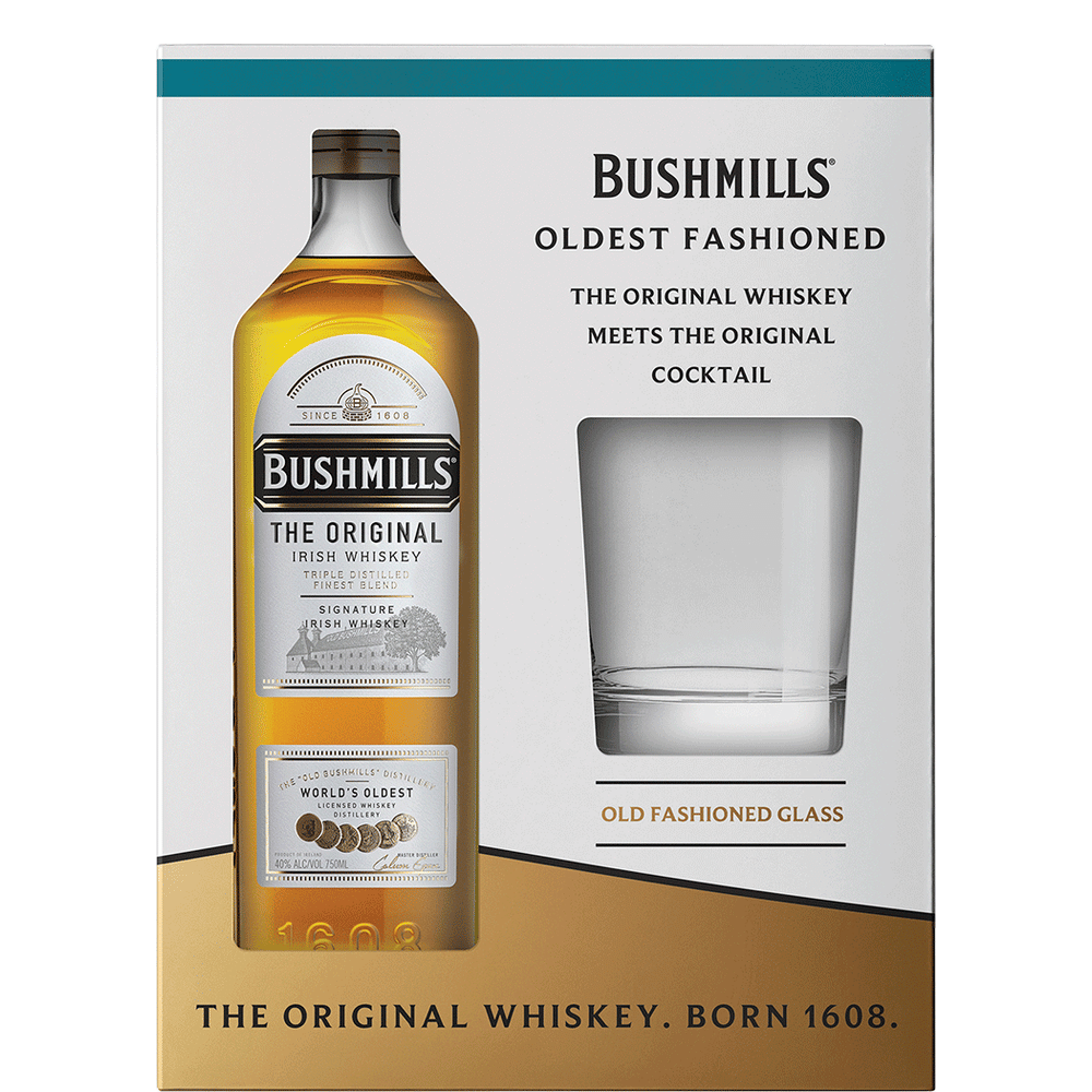 Bushmills Original Irish Whiskey with Rock Glass | Total Wine & More