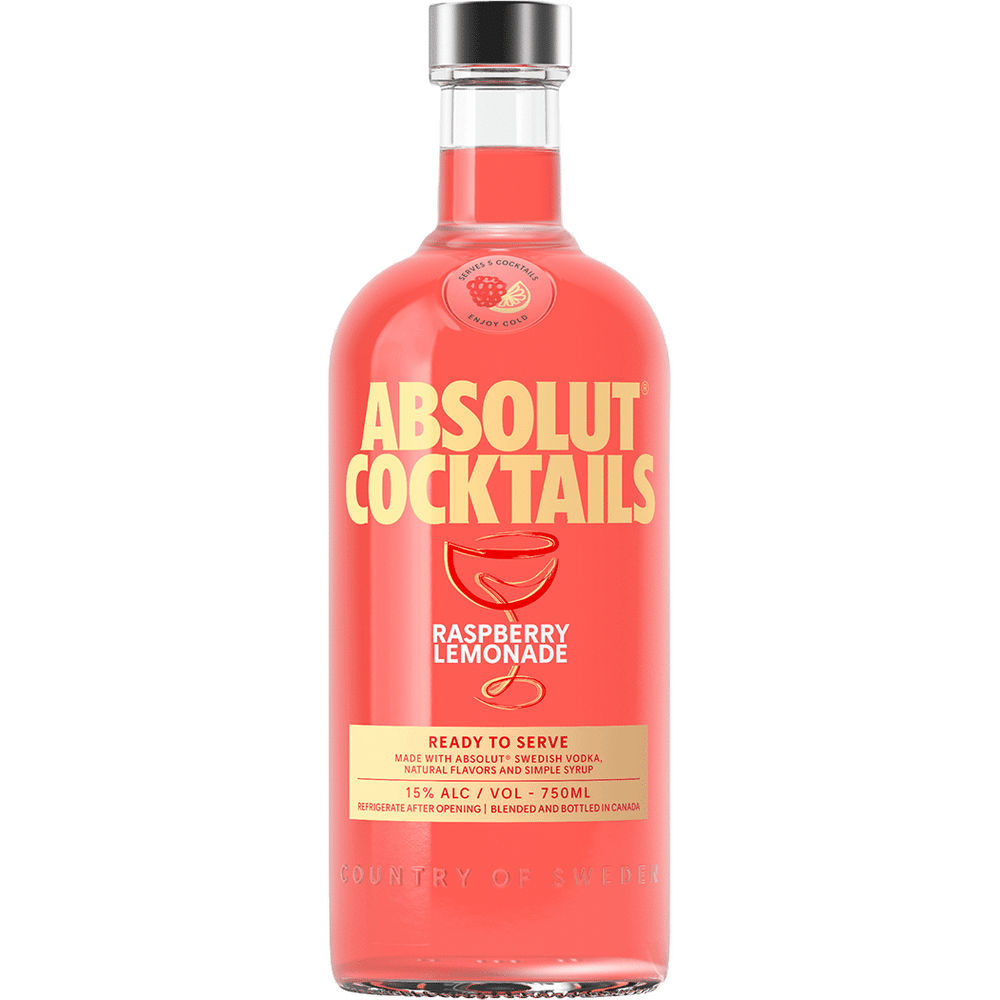 Absolut Cocktails Raspberry Lemonade Total Wine And More