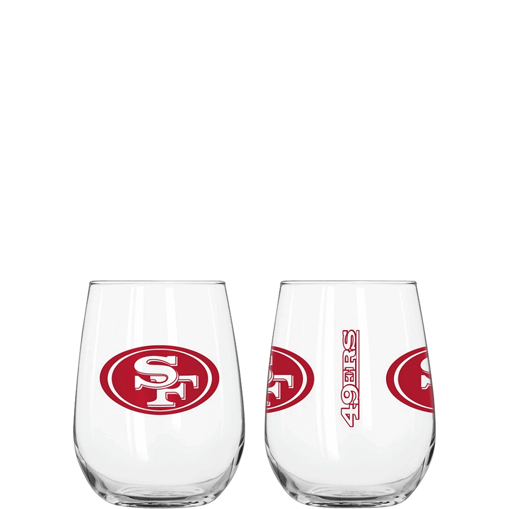 San Francisco 49ers 16oz Gameday Curved Beverage Glass | Total Wine & More