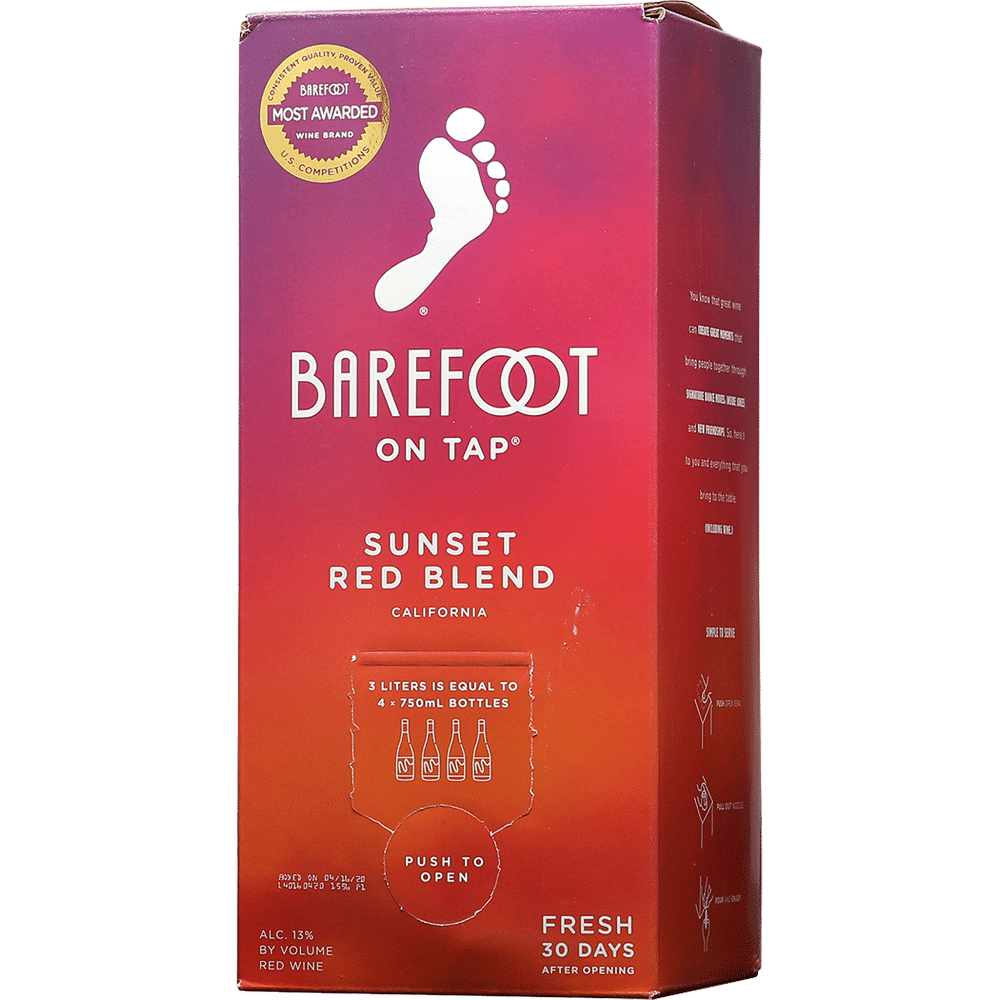 Barefoot On Tap Sunset Red Blend | Total Wine & More