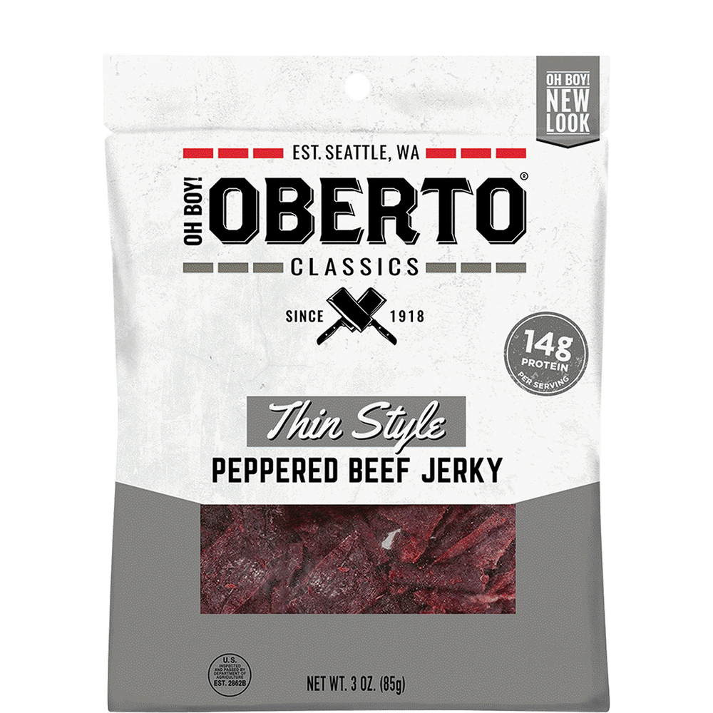Oberto Peppered Beef Jerky Thin Style | Total Wine & More