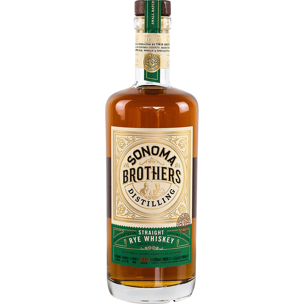 Sonoma Distilling Straight Rye Whiskey 86 Proof | Total Wine & More
