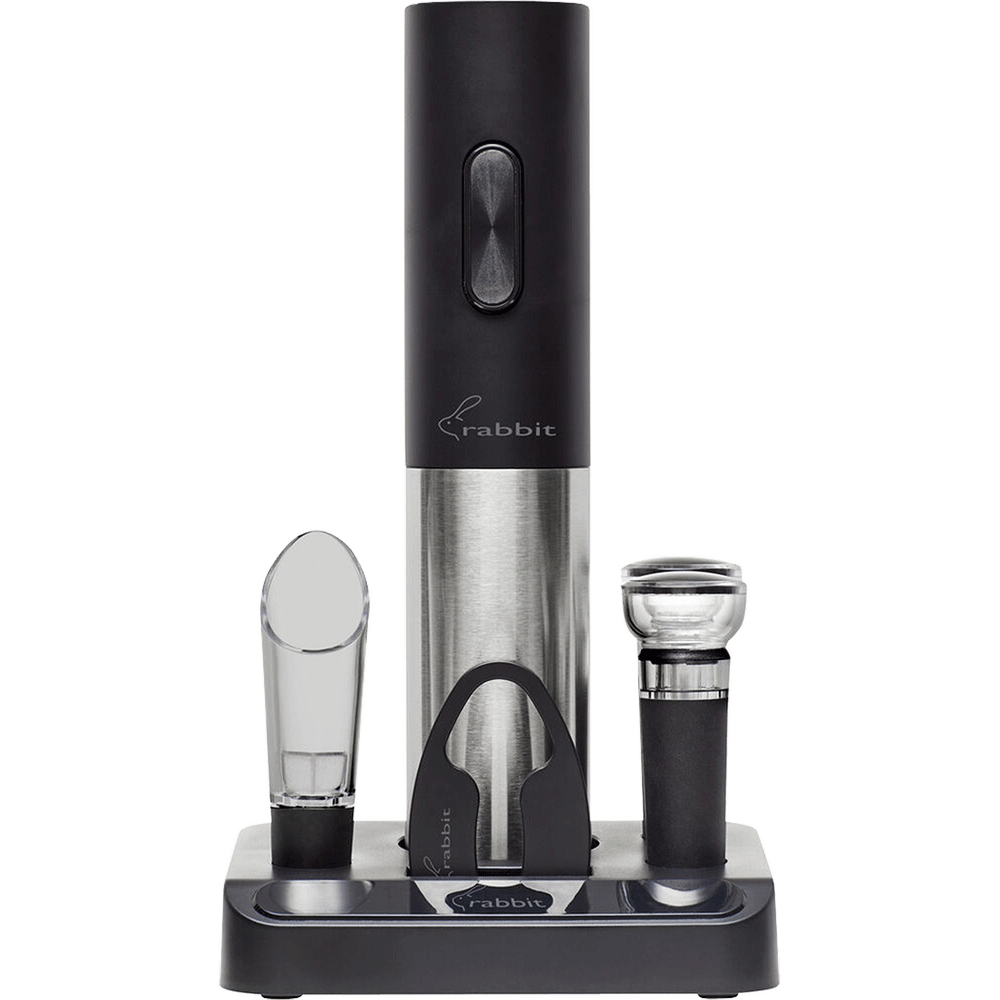 Rabbit - 6PC Wine Set Black | Total Wine & More