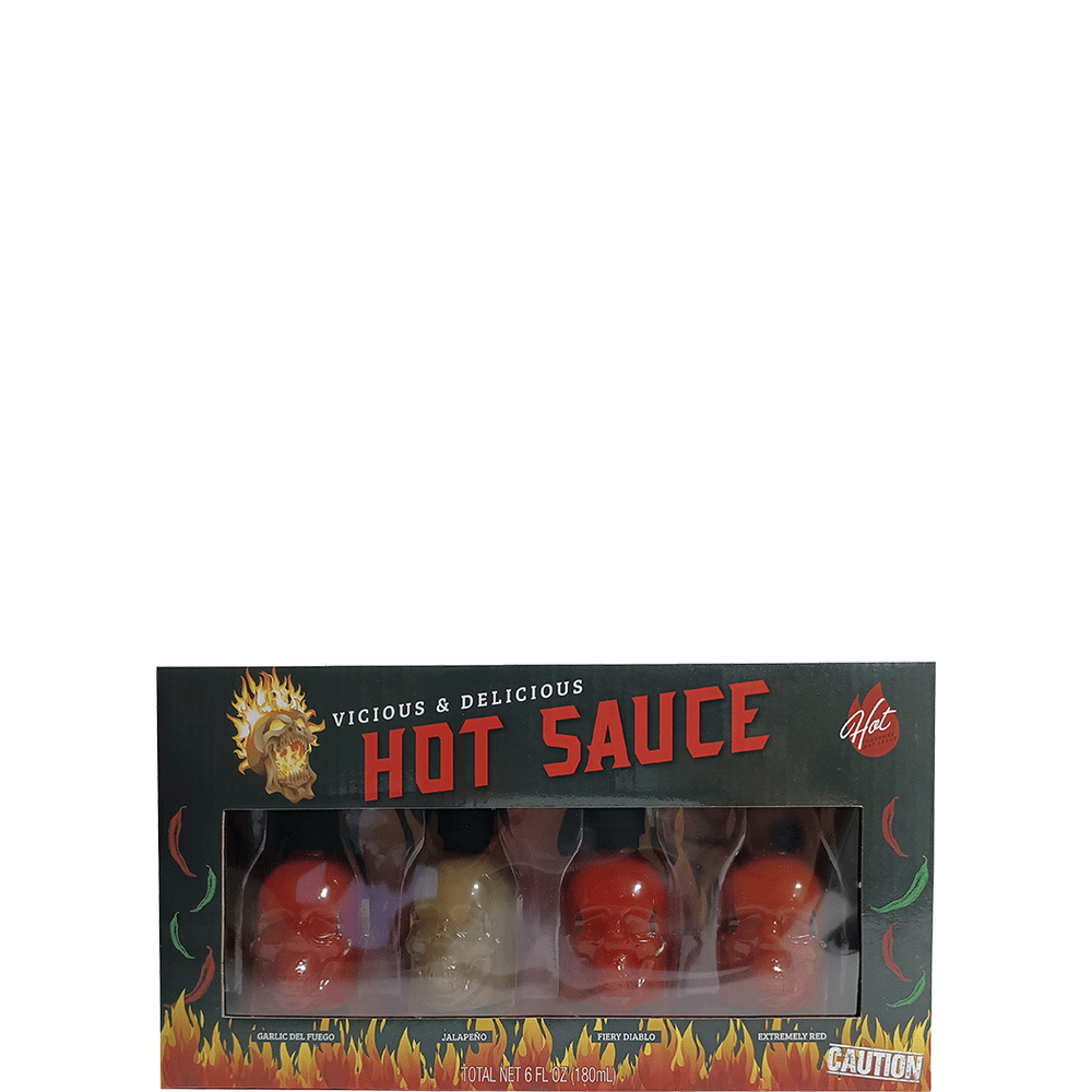 Mini Skull Hot Sauce 4pk | Total Wine & More