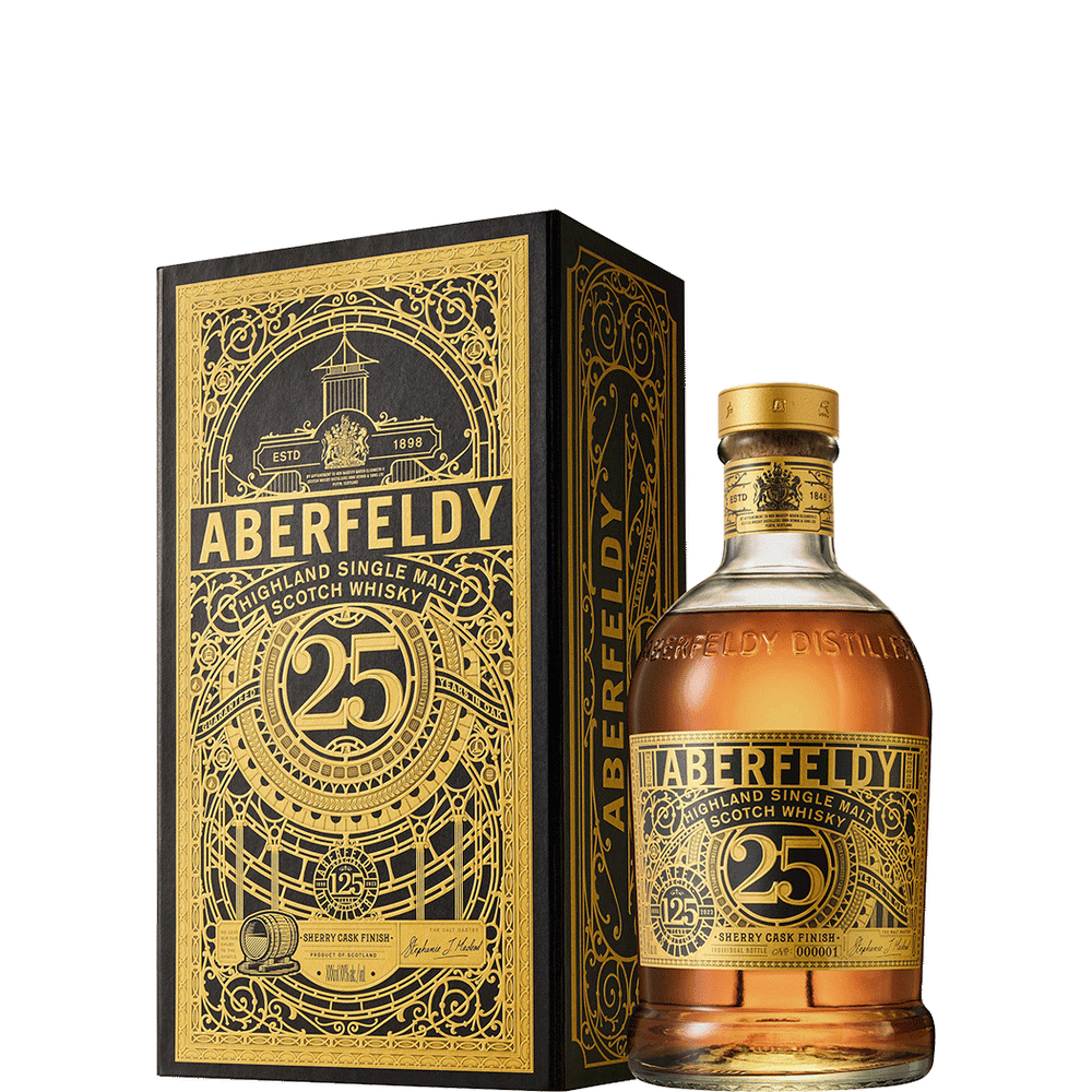 Aberfeldy 25 Year 125th Anniversary Limited Edition Single Malt Scotch ...