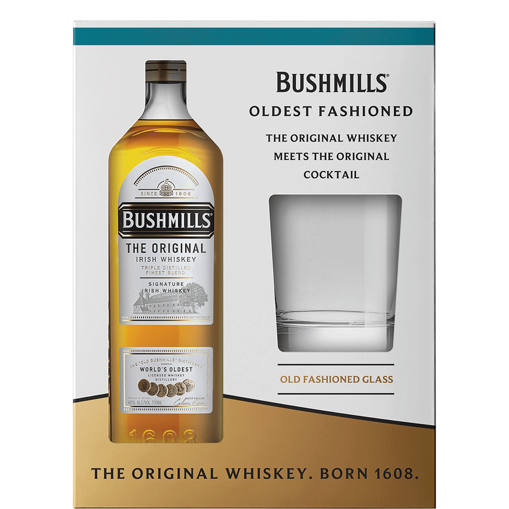 Bushmills Original Irish Whiskey with Rock Glass | Total Wine & More