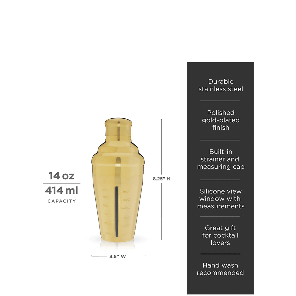 Viski - Gold Measured Shaker | Total Wine & More