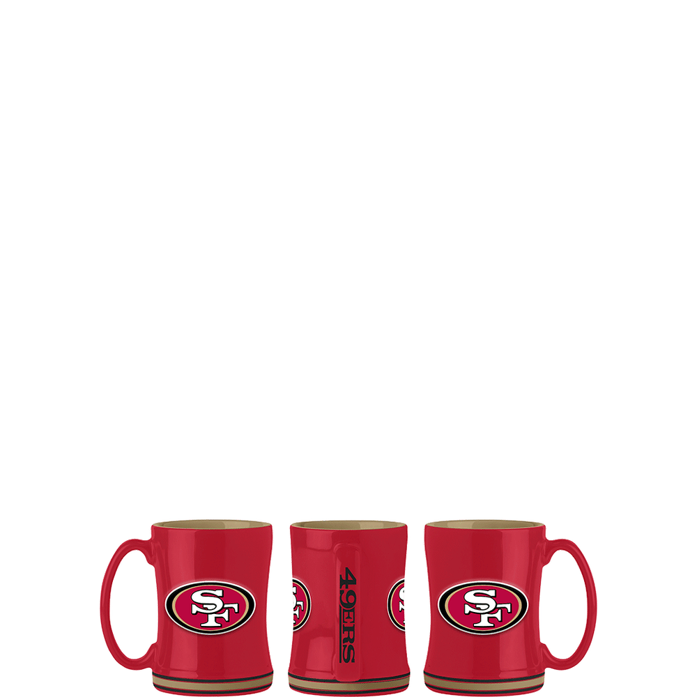San Francisco 49ers 14 oz Relief Mug | Total Wine & More