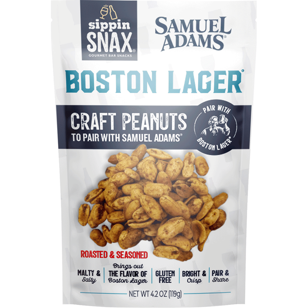 Sippin Snax Sam Adams Boston Lager Craft Peanuts | Total Wine & More